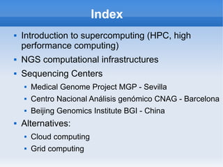 Computational infrastructure for NGS data analysis | PDF