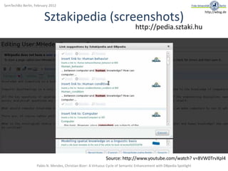 A Virtuous Cycle of Semantic Enhancement with DBpedia Spotlight - SemTech Berlin 2012 | PDF