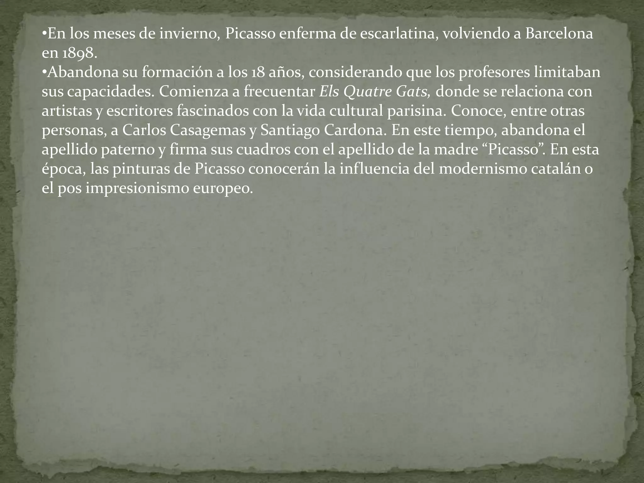 Pablo picasso: Vida y obra | PPTX