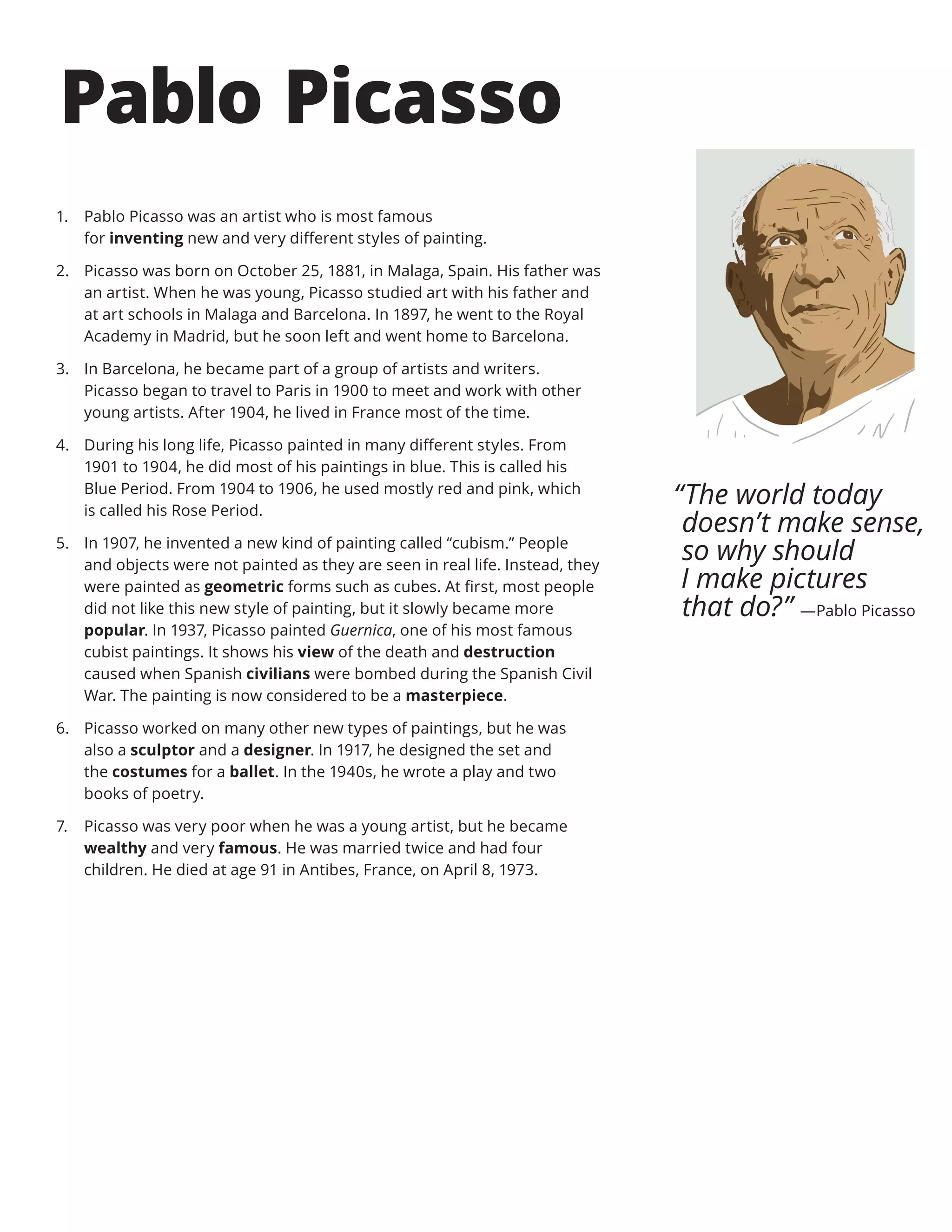 Pablo picasso | PDF | Modern Art | Fine Art