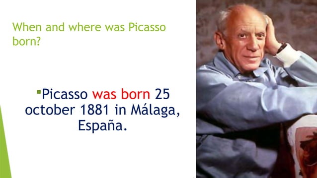 HISTORIA Y VIDA DE PABLO PICASSO - PRESENTACION | PPT
