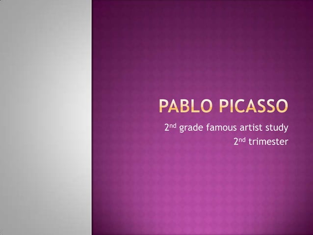 Pablo Picasso Art Identification | PPT