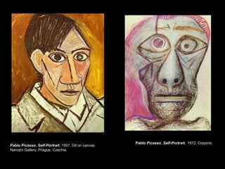 Pablo picasso autorretrato e retrato | PPT