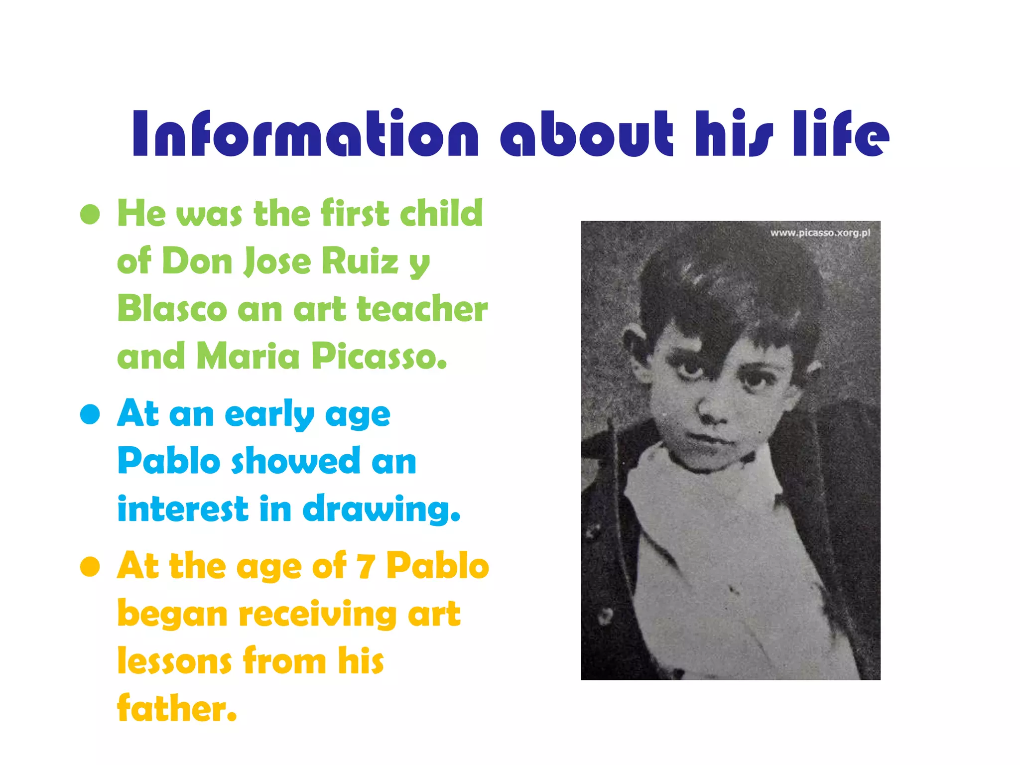 Pablo Picasso for kids | PPT