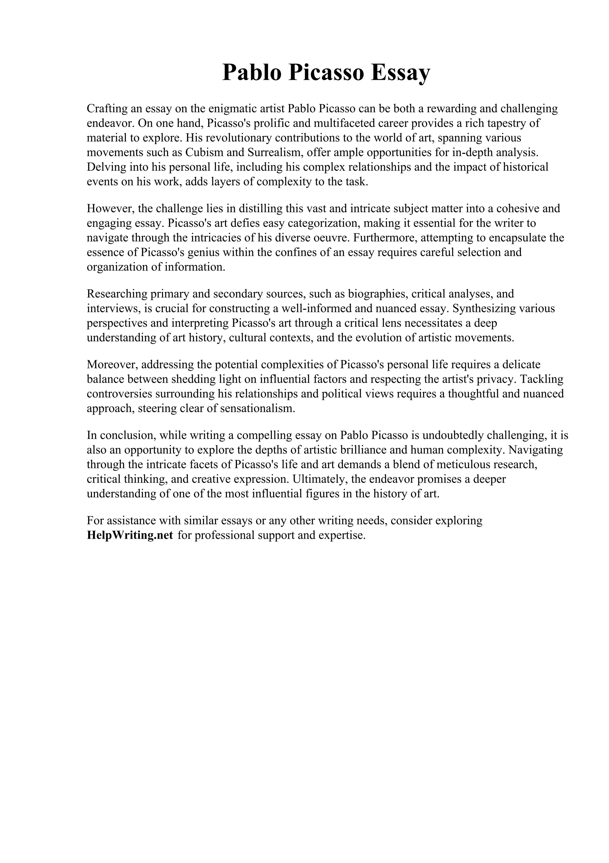 Pablo Picasso Essay.pdf