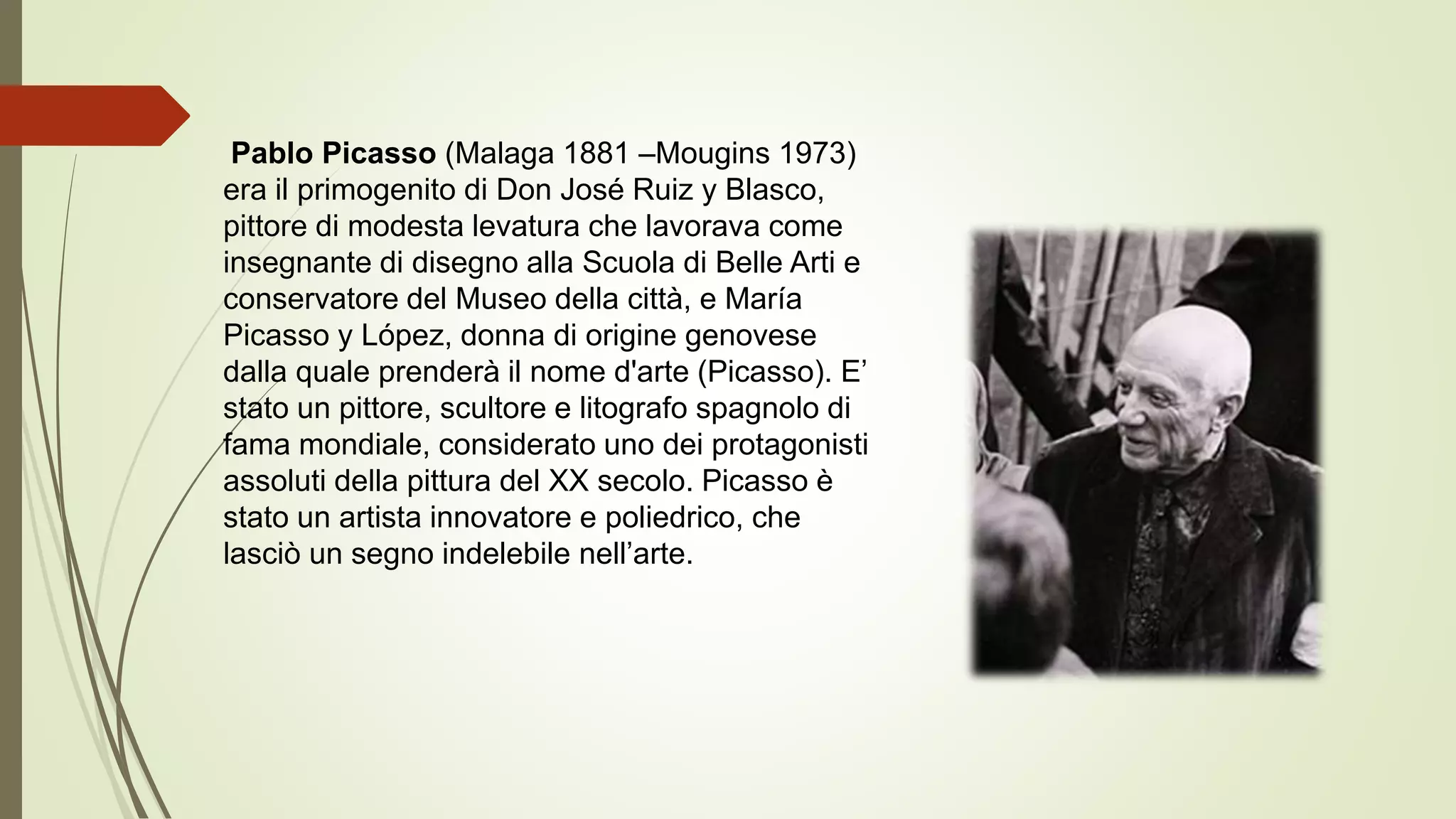 Pablo Picasso Maria e Lorenzo | PPTX