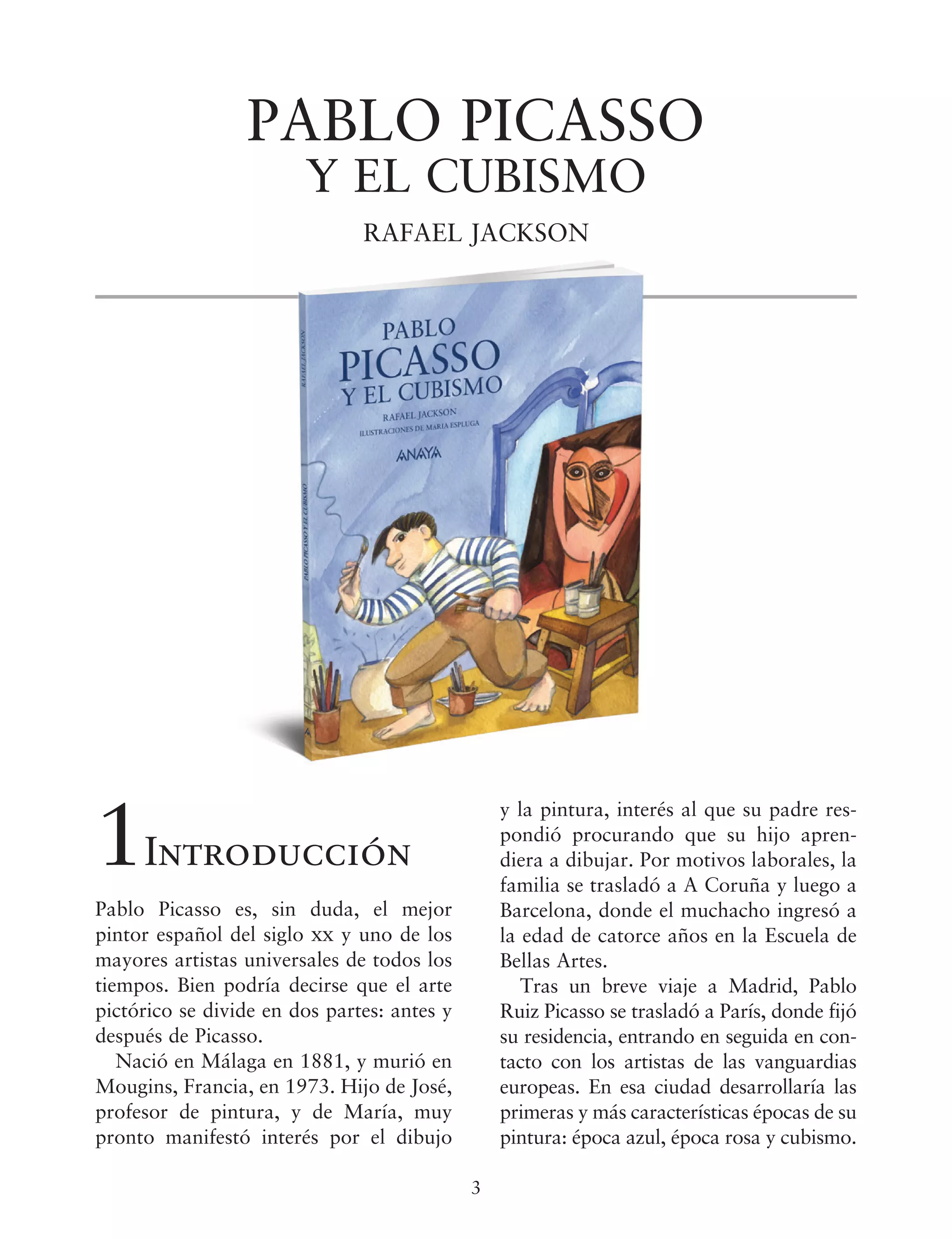 Pablo picasso y el cubismo lectura y actividades | PDF | Arts and ...