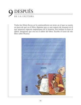 Pablo picasso y el cubismo lectura y actividades | PDF