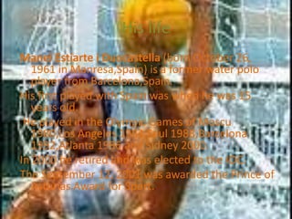 Waterpolo Manuel Estiarte | PPTX