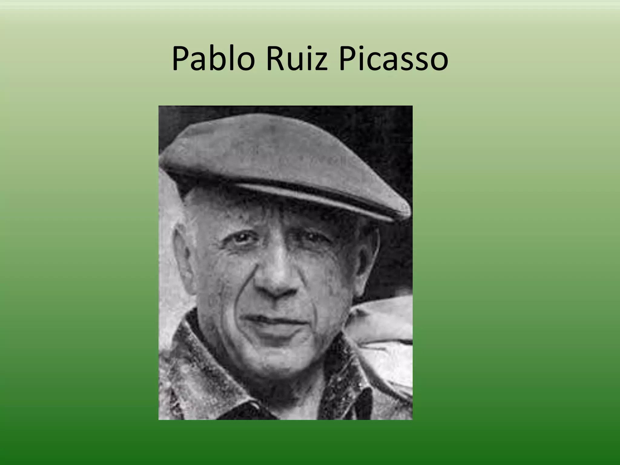 Pablo Ruiz Picasso - Power Point - English (First level of Primary) | PPTX