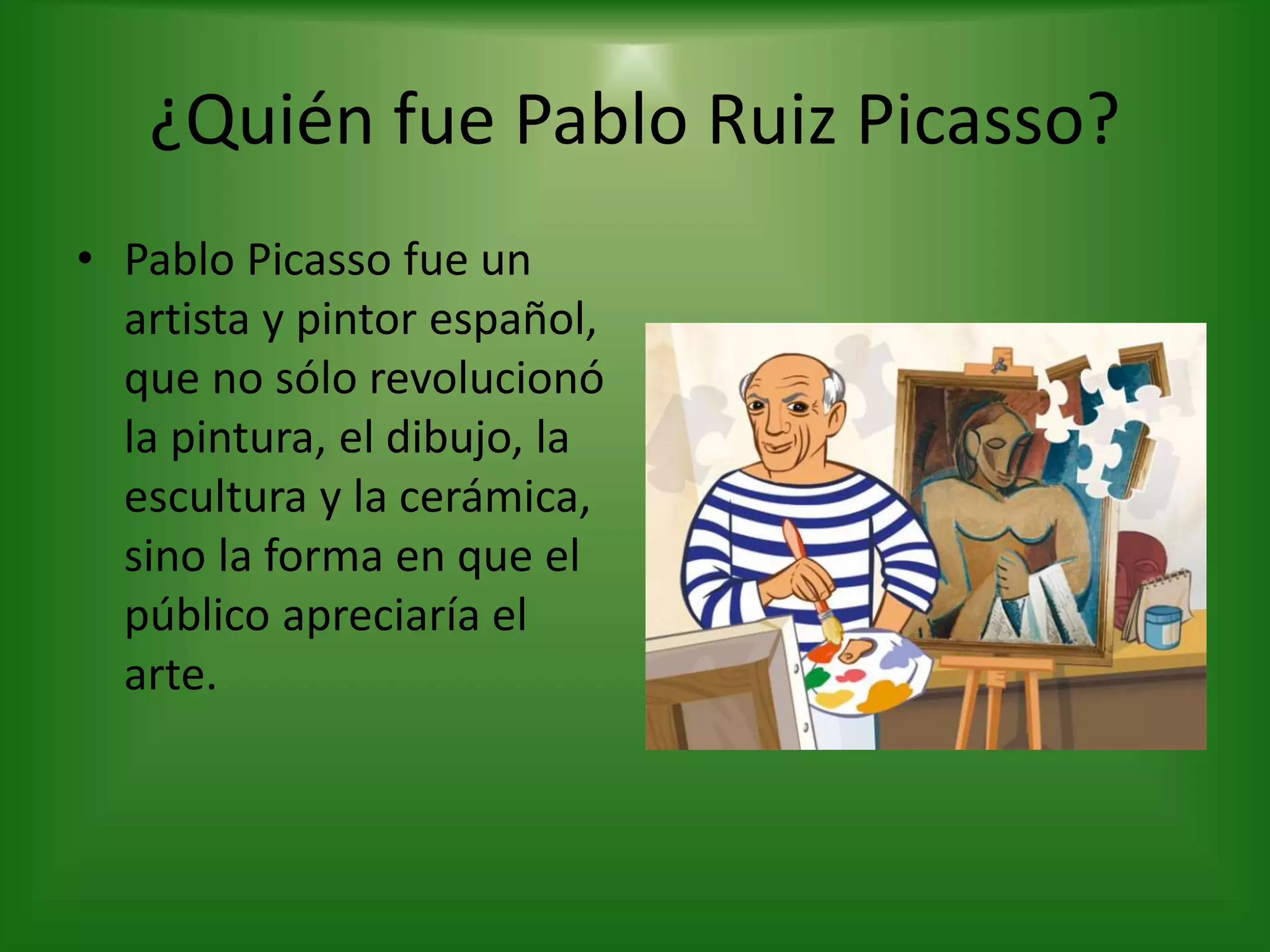 Pablo Ruiz Picasso- Power Point (Español) 1º Primaria | PPTX