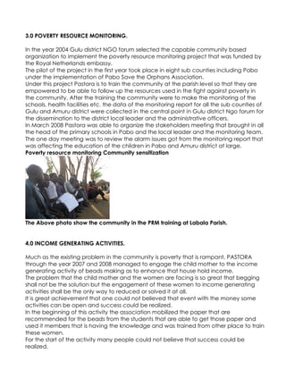 Pabo Save The Orphans Assn 2009 Annual Report | PDF