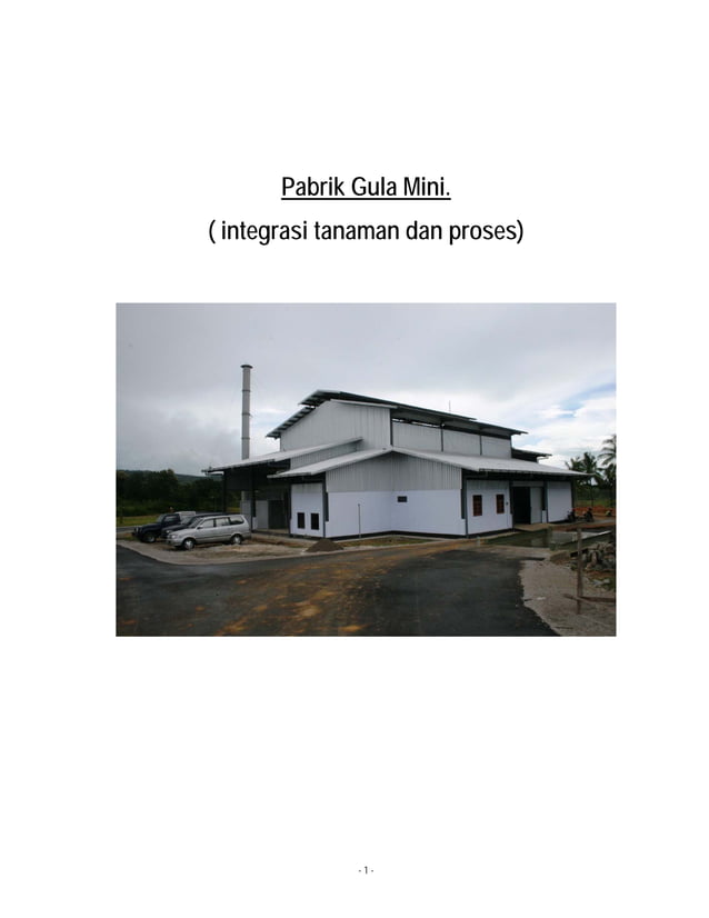Pabrik Gula Mini 2009 | PDF