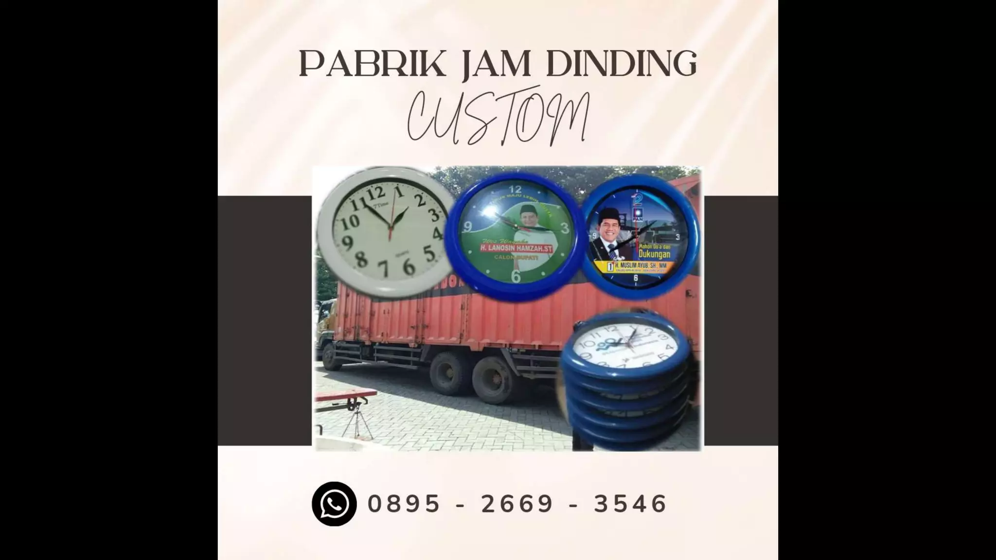0895 - 2669 - 3546, Pabrik Jam Dinding Custom Paling Terkenal Di ...