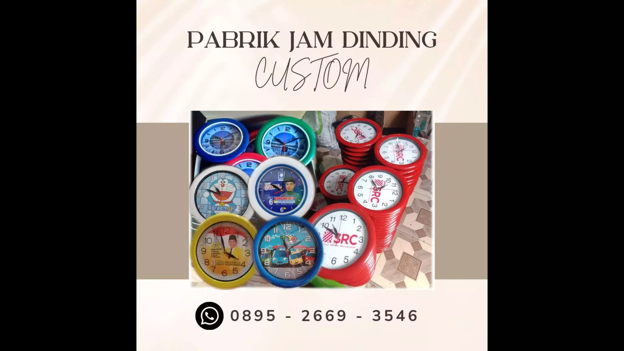 0895 - 2669 - 3546, Pabrik Jam Dinding Custom Paling Terkenal Di ...