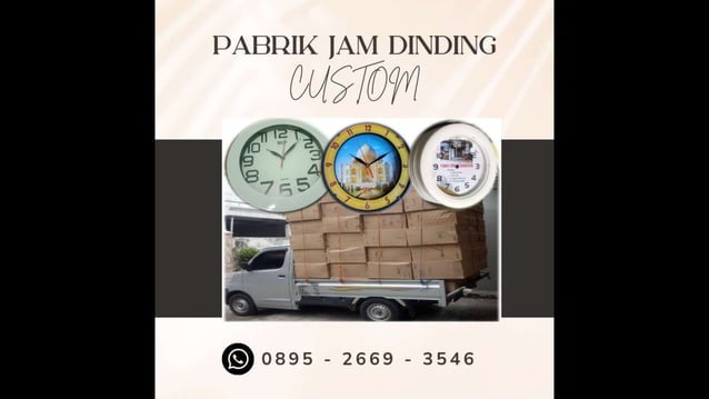 0895 - 2669 - 3546, Desain Jam Dinding Custom | PPT