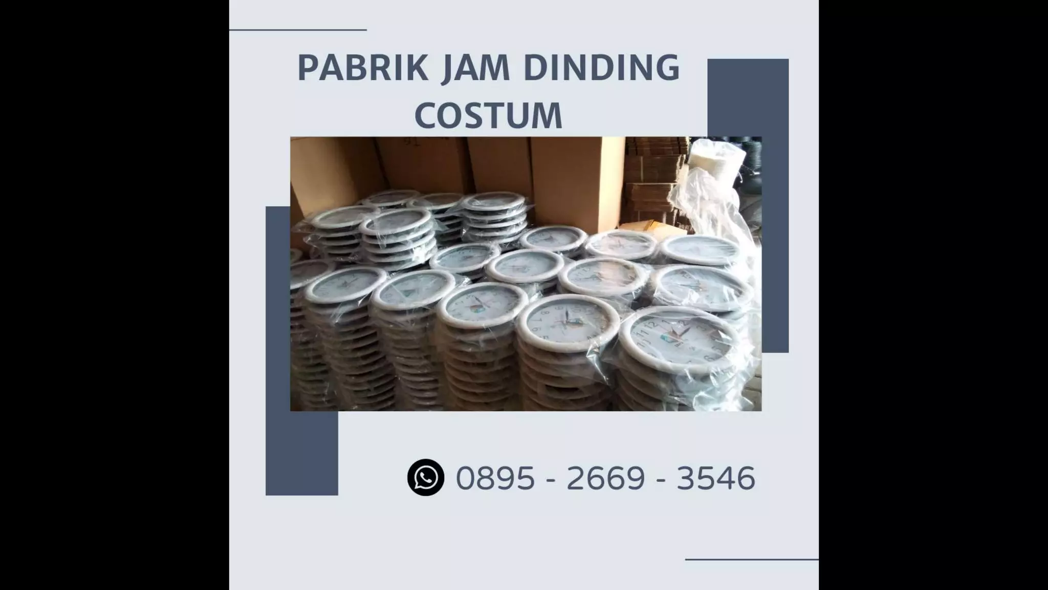0895 - 2669 - 3546, Harga Jam Dinding Custom Satuan | PPTX