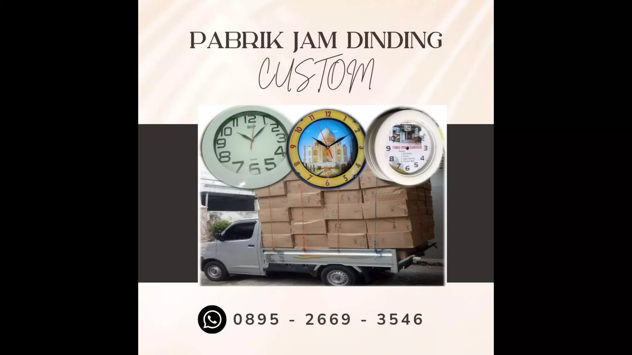 0895 - 2669 - 3546, Harga Jam Dinding Custom Satuan | PPTX