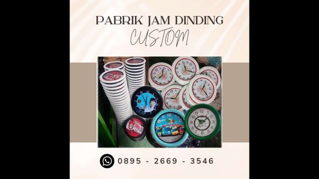 0895 - 2669 - 3546, Pembuatan Jam Dinding | PPTX