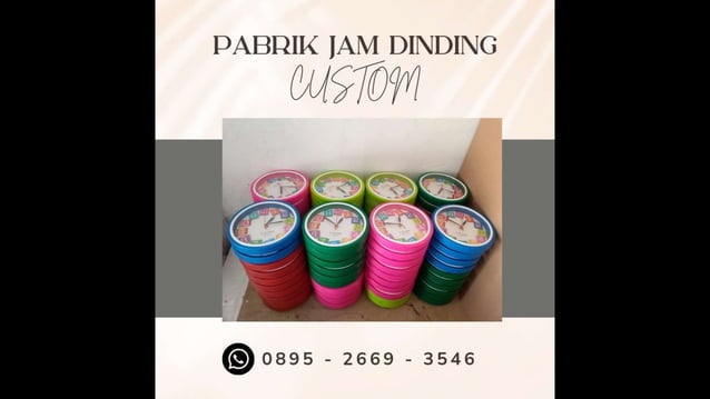0895 - 2669 - 3546, Pembuatan Jam Dinding | PPTX