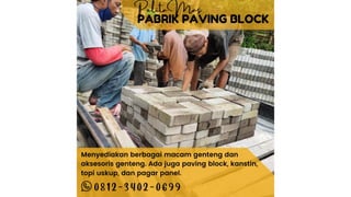 Pabrik paving block tiga dimensi Malang | PDF