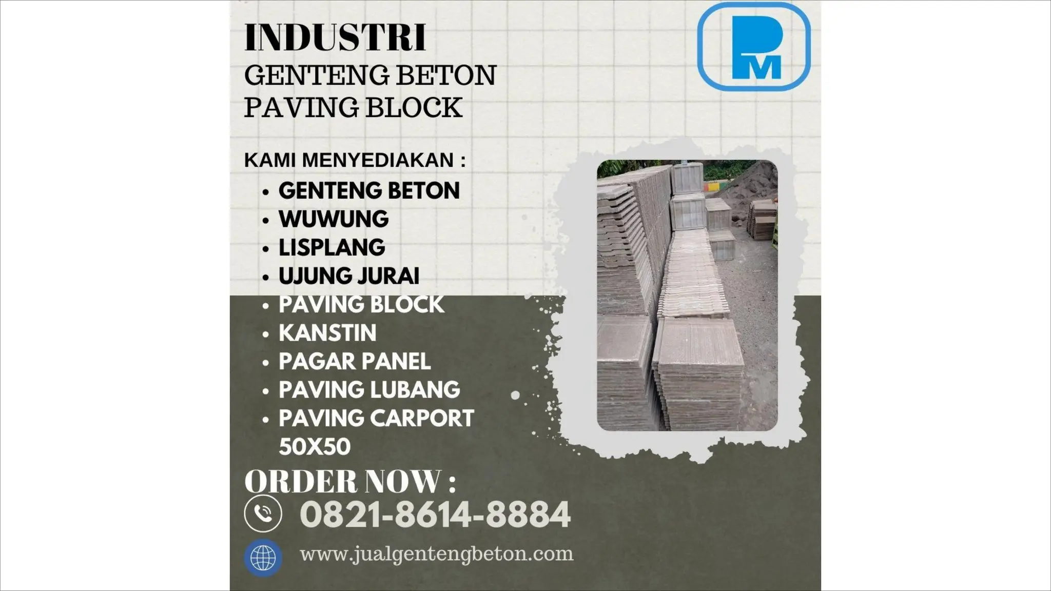 Pabrik paving block warna hitam Malang | PPT