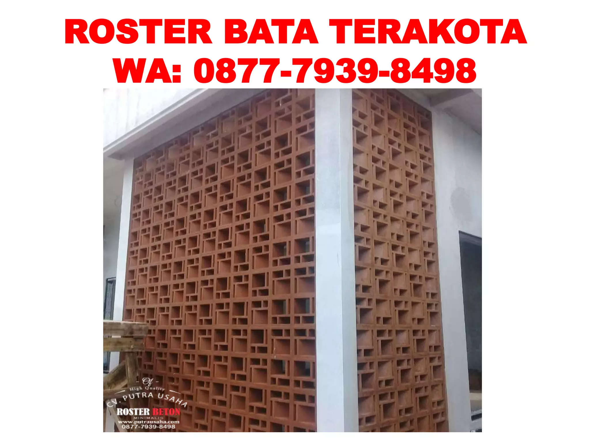 Pabrik roster beton roster bata terakota di Sumedang 7779398498 cv ...