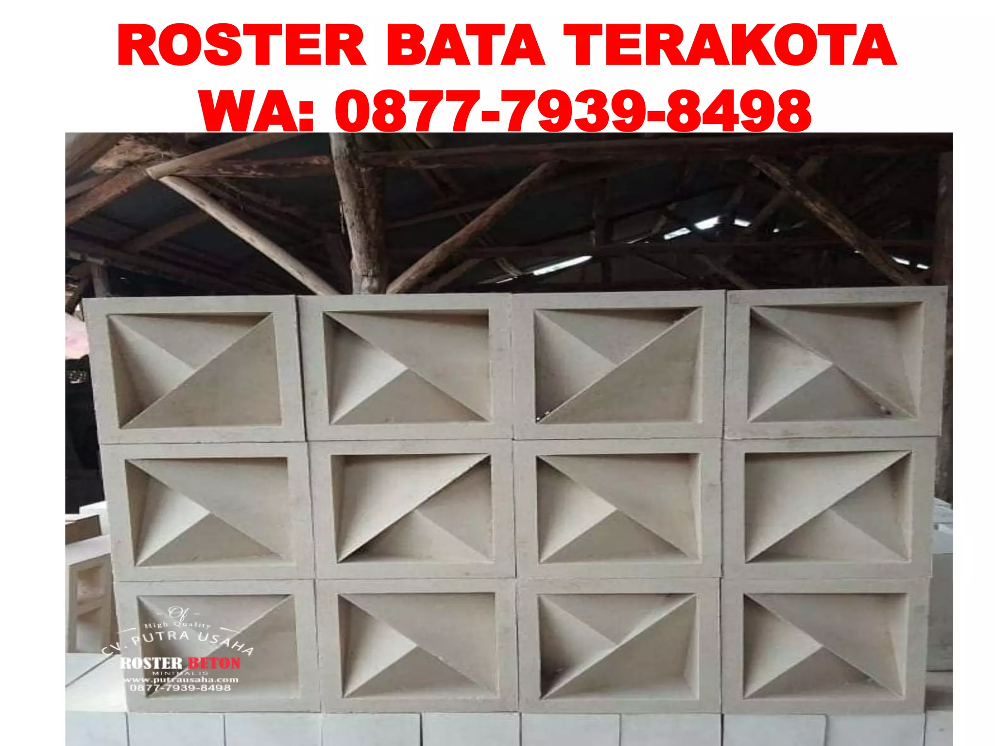 Pabrik roster beton roster bata terakota di Sumedang 7779398498 cv ...