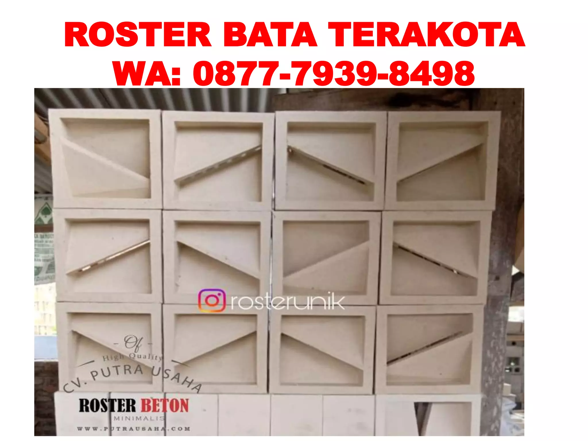 Pabrik roster beton roster bata terakota di depok `087779398498 cv ...