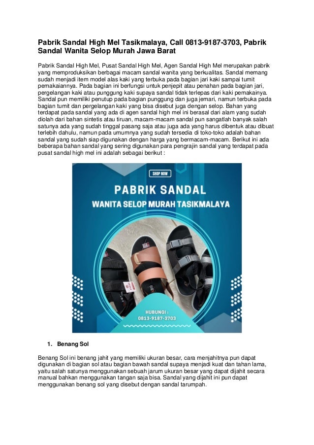 Pabrik Sandal Wanita Selop Murah Jawa Barat.pdf