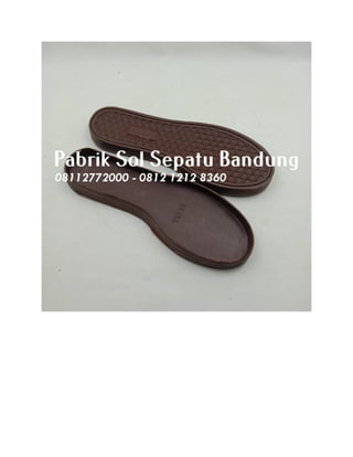 Daftar Pabrik Sol Sepatu di Bandung | PDF