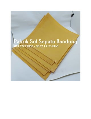 Daftar Pabrik Sol Sepatu di Bandung | PDF