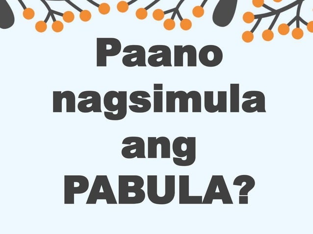 Pabula | PDF
