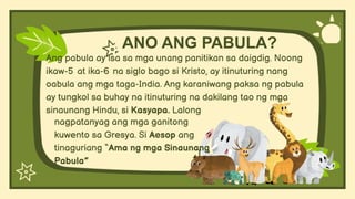 PABULA QUARTER 2 (AKDANG PAMPANITIKAN) .pptx