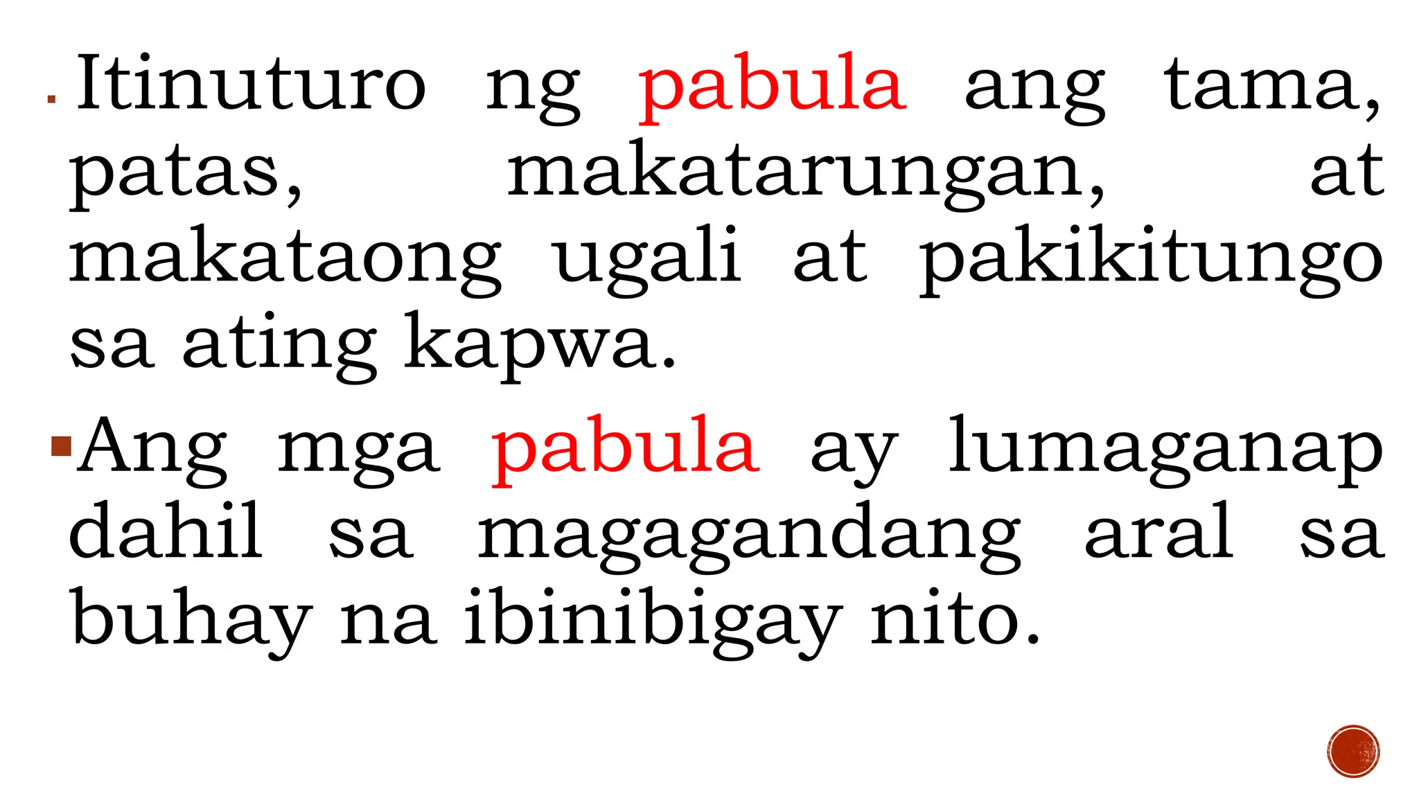 PABULA - GRADE 9.pptx magagamit ng mga mag-aarl | PPTX