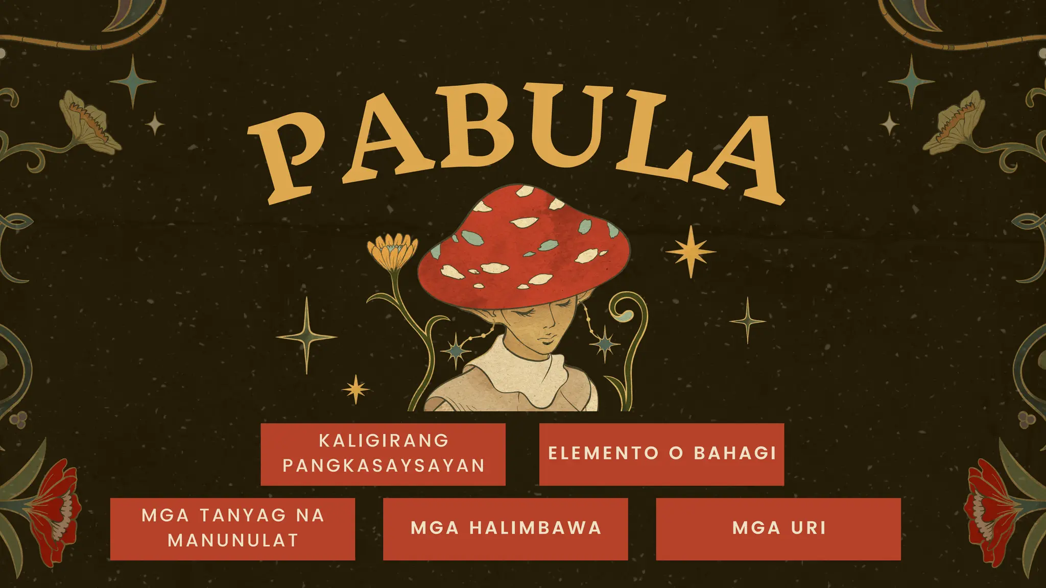 Pabula, Mga Elemento , History , Mga Halimbawa | PDF