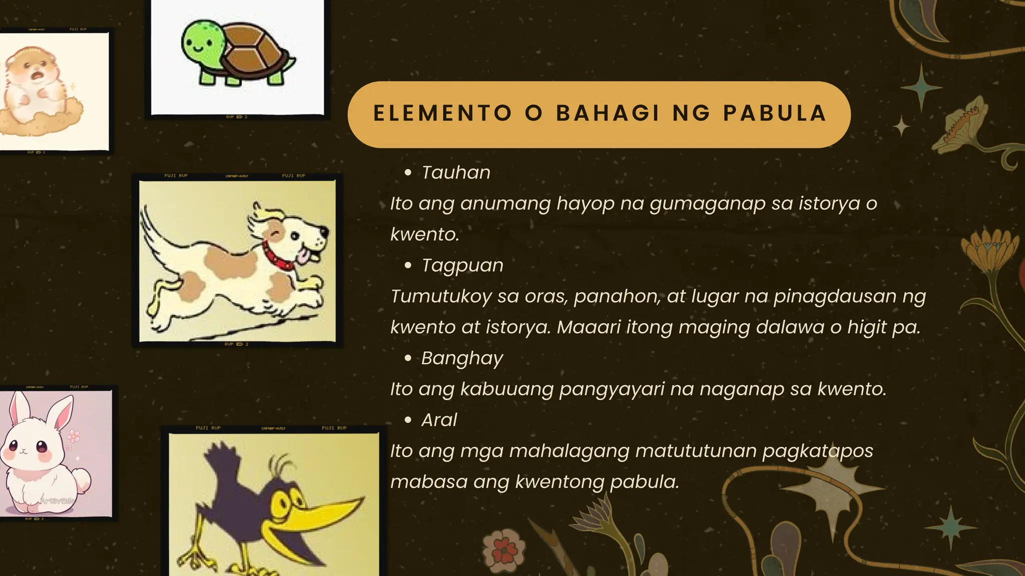 Pabula, Mga Elemento , History , Mga Halimbawa | PDF