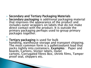 Packaging science | PPTX