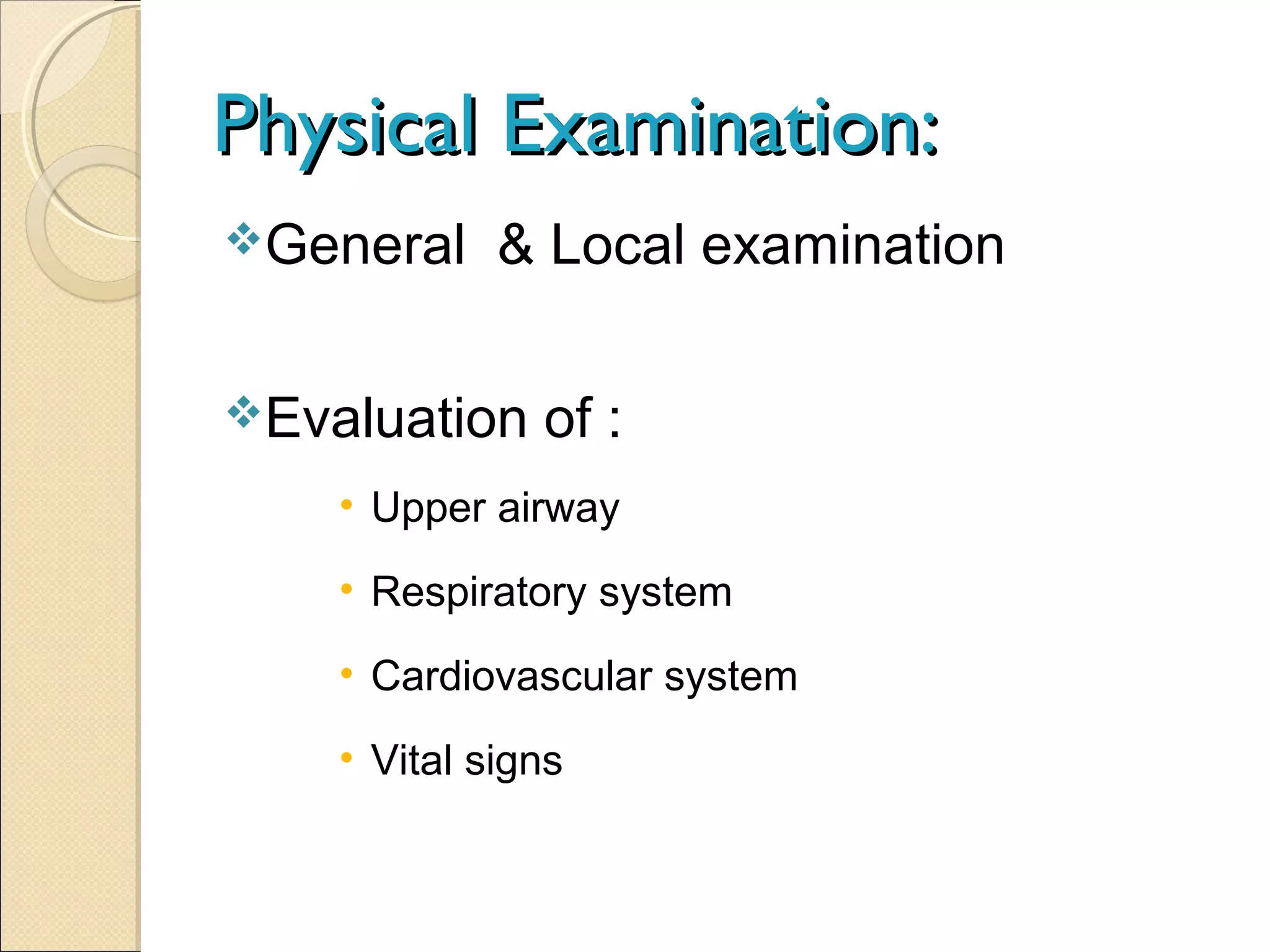 Pre operative assessment / PAC | PPT