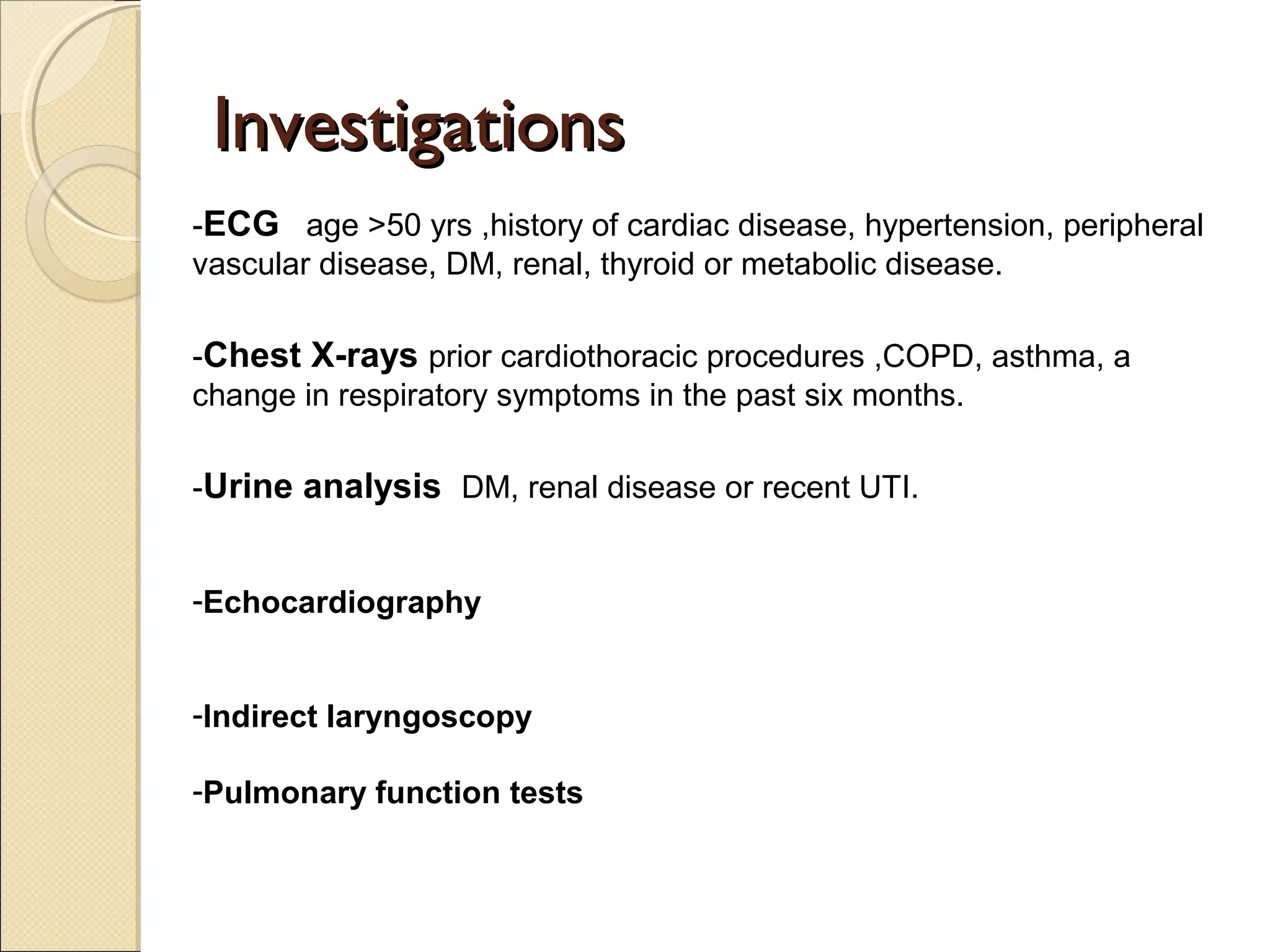 Pre operative assessment / PAC | PPT