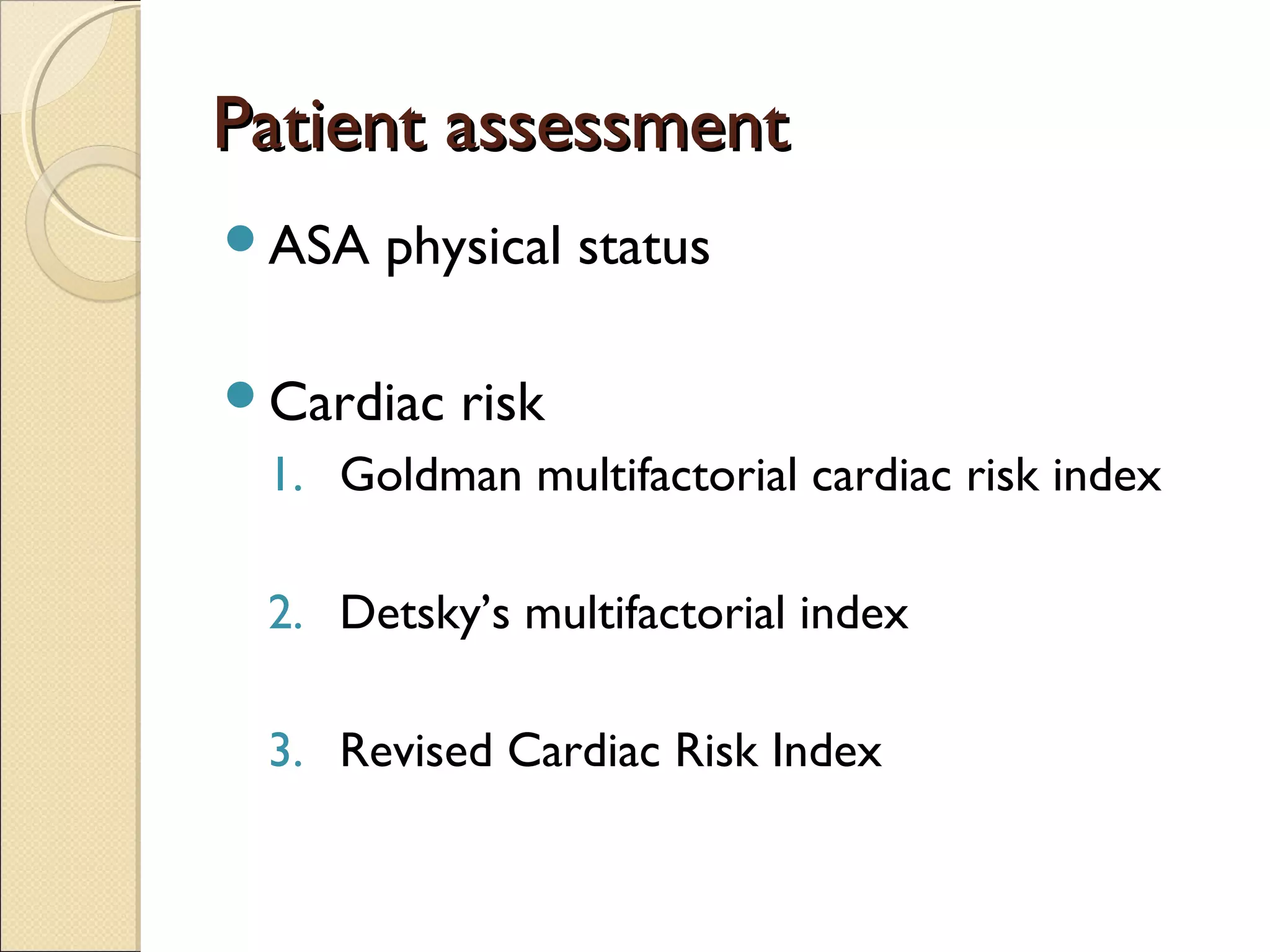 Pre operative assessment / PAC | PPT