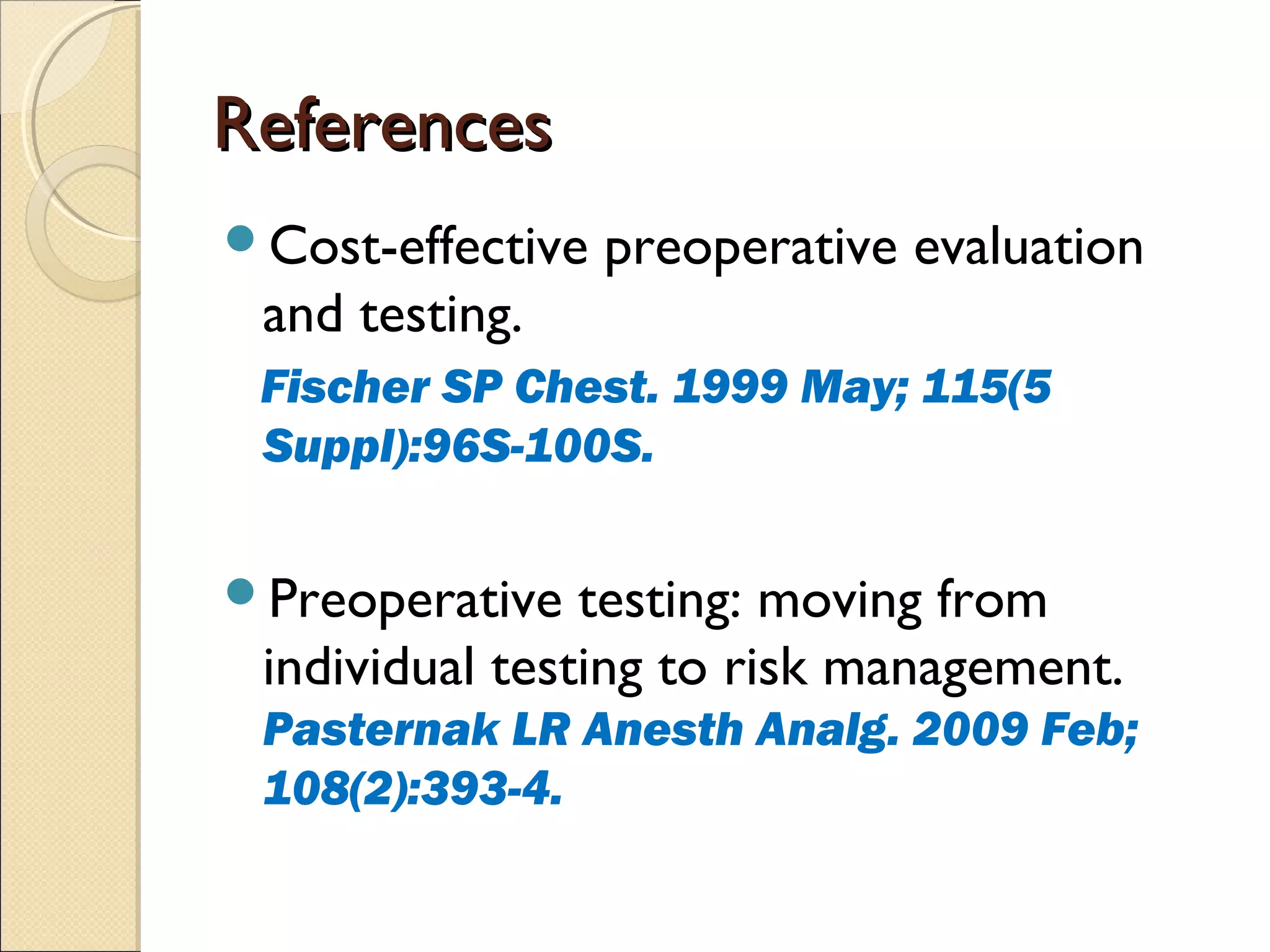 Pre operative assessment / PAC | PPT