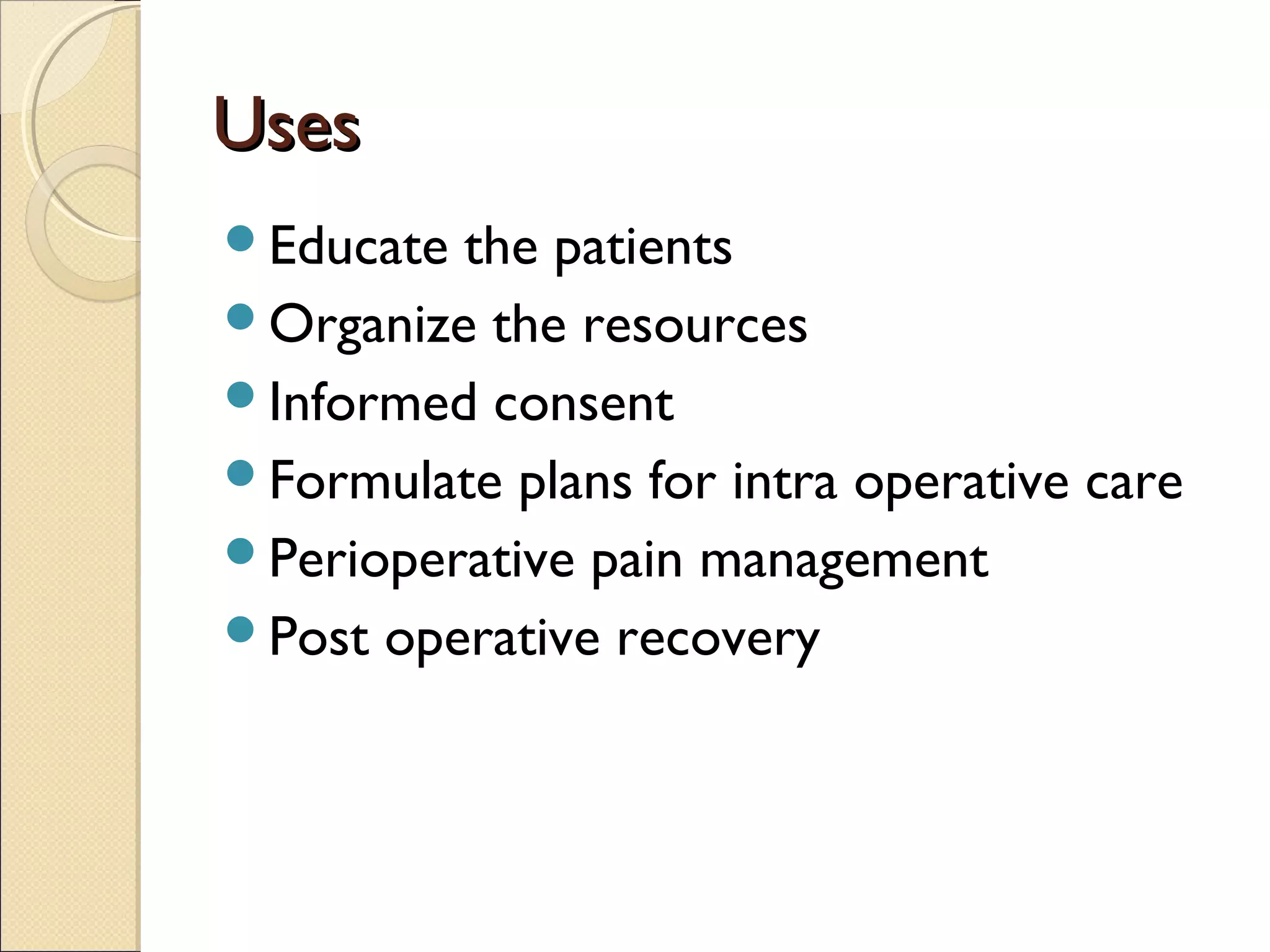 Pre operative assessment / PAC | PPT