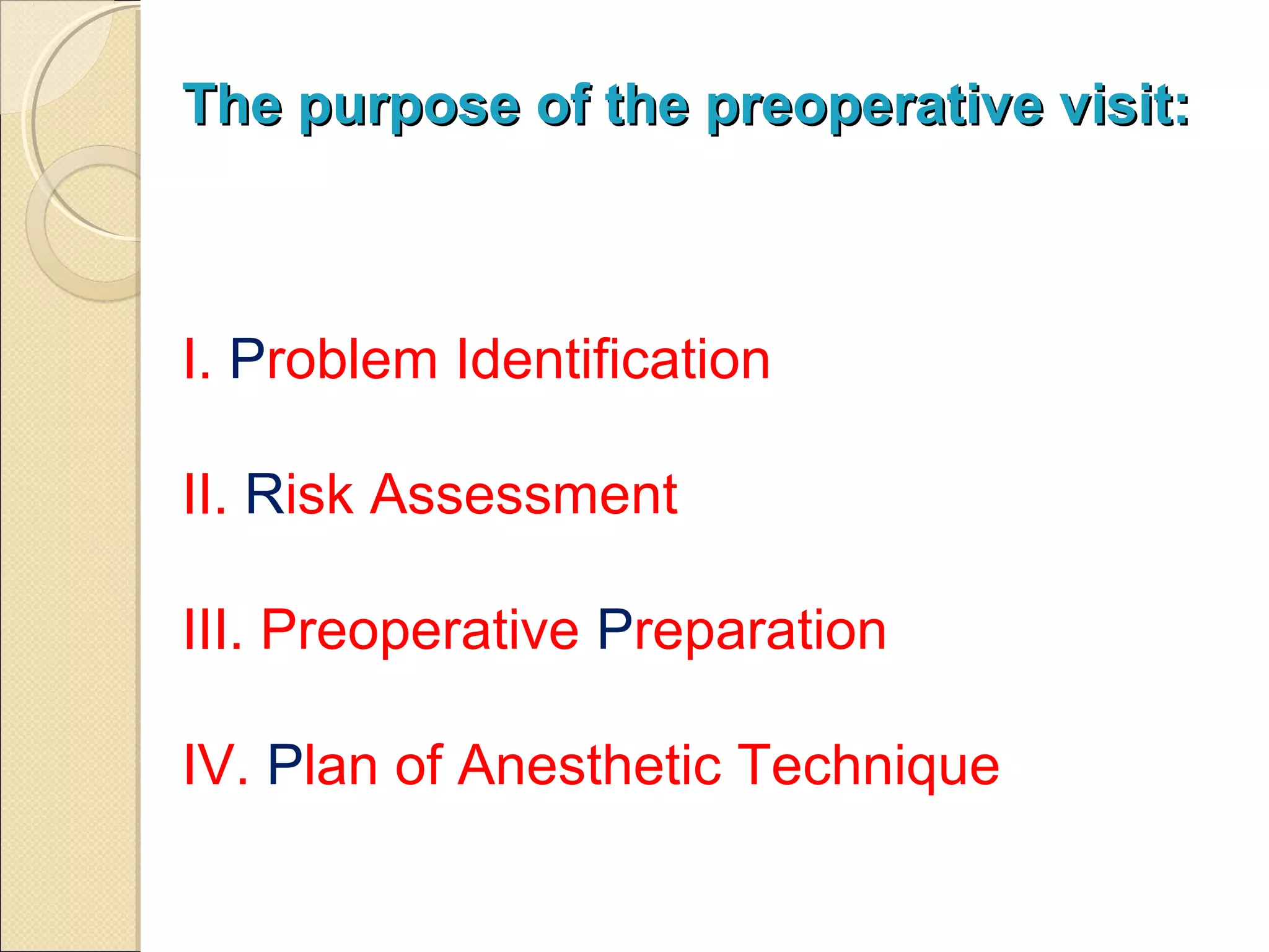 Pre operative assessment / PAC | PPT
