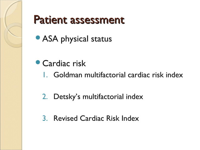 Pre operative assessment / PAC | PPT