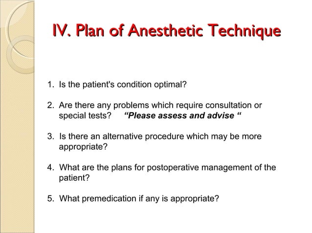 Pre operative assessment / PAC | PPT