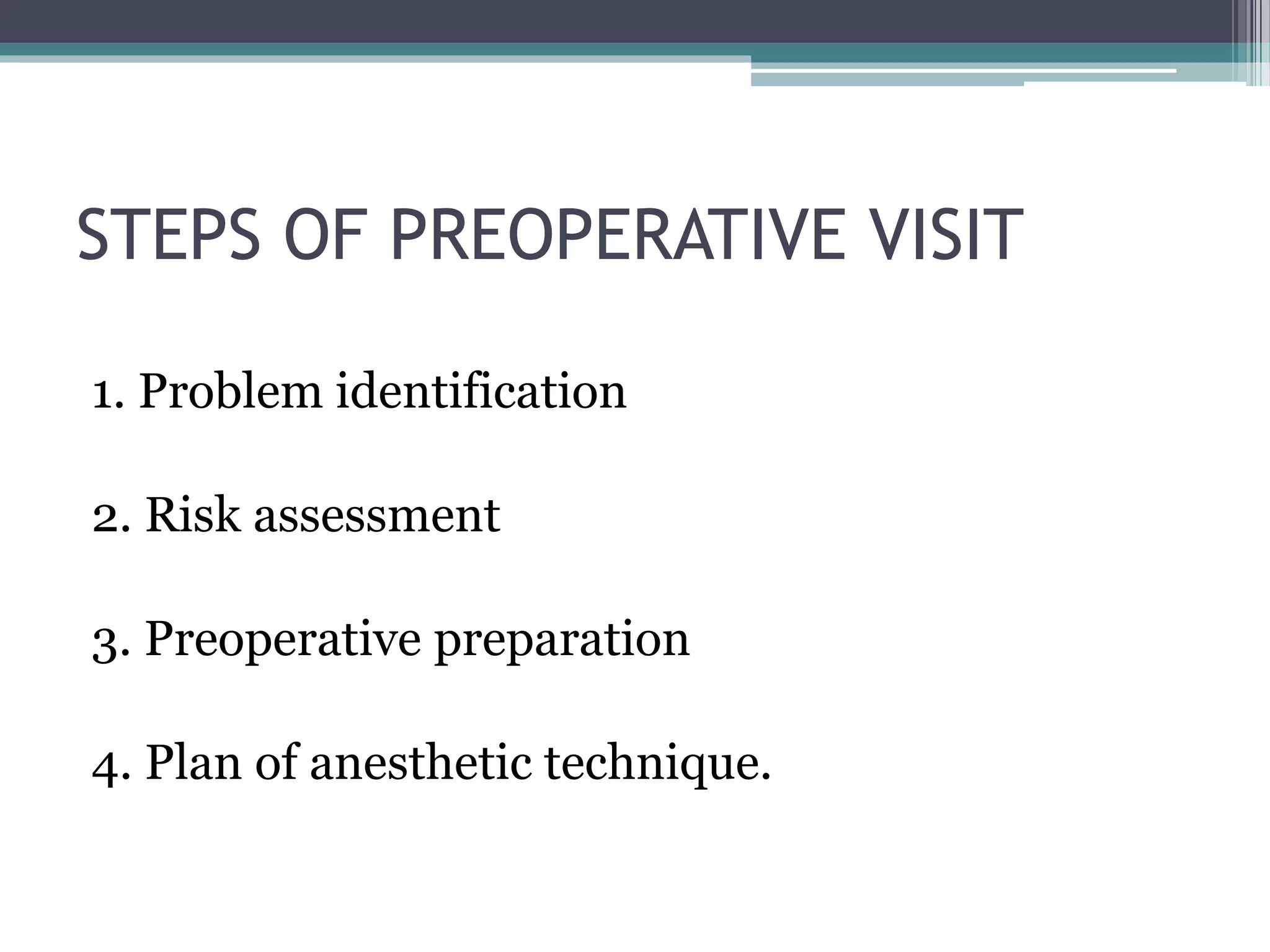 Preanesthetic Assessment | PPTX