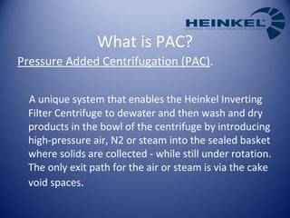 Pac wash and dry in centrifuge | PPT
