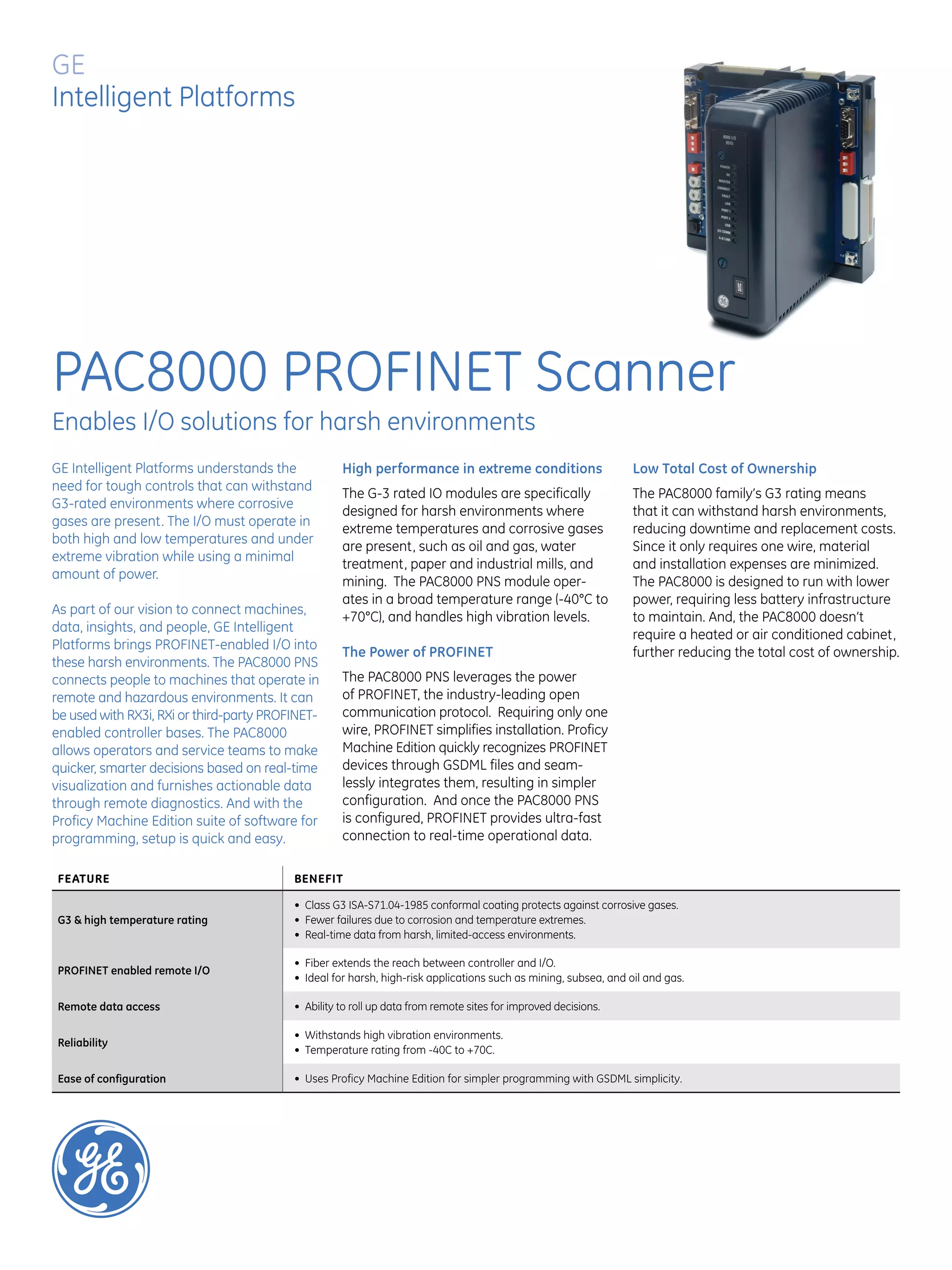 Pac8000 profinet-scanner-ds-gfa1992 | PDF