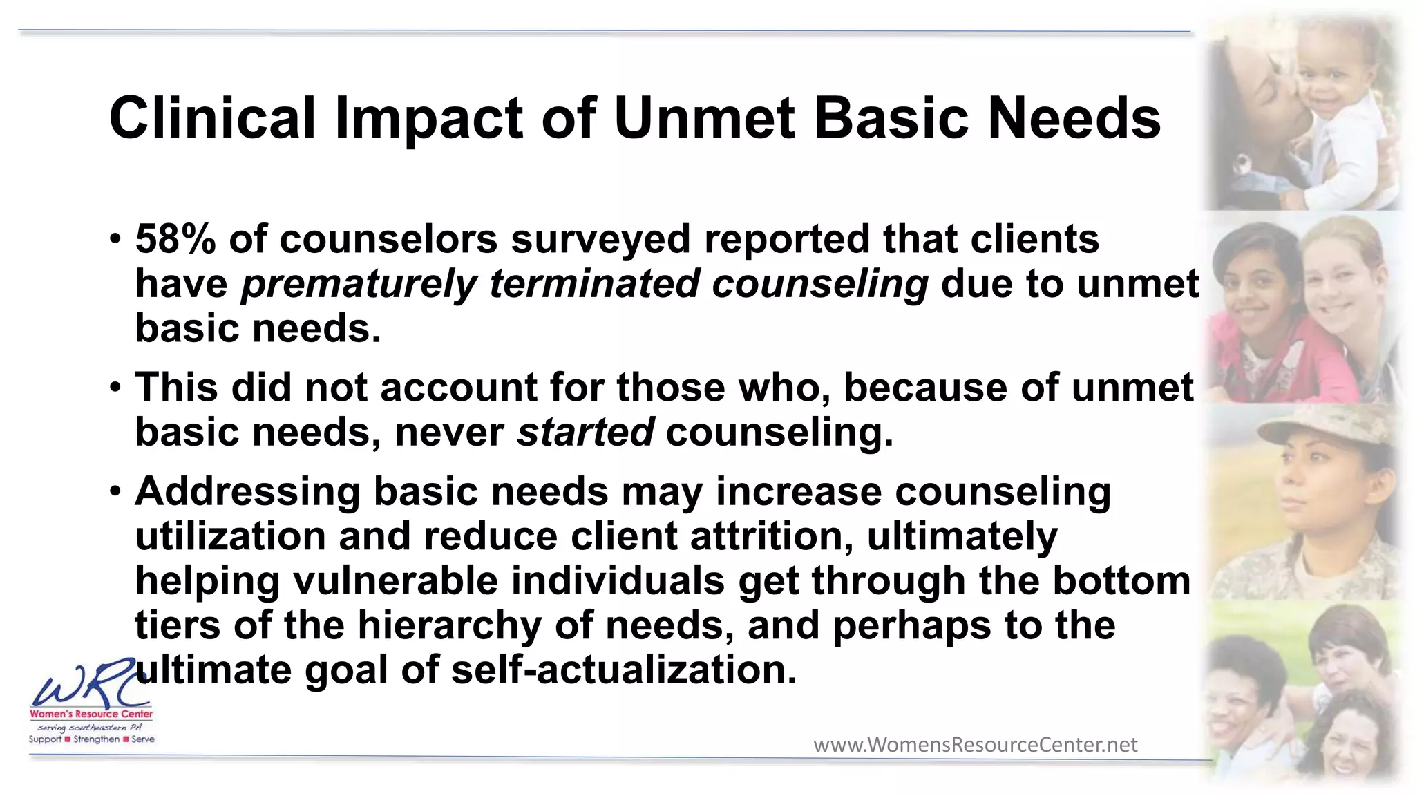 Addressing Basic Needs in Counseling | PPTX | Parenting Babies and ...